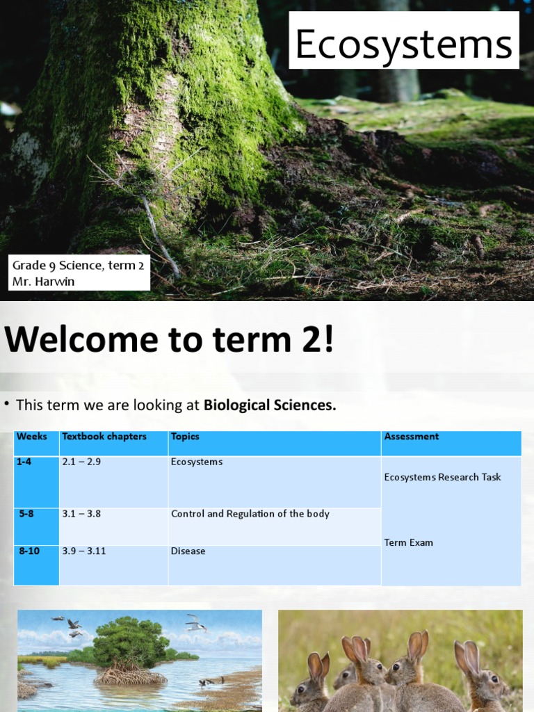 Week 1 - Ecosystems and Relationships Between Organisms | PDF ...