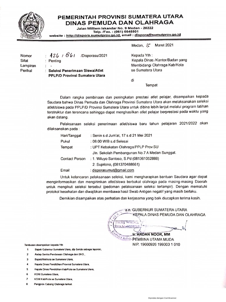 Seleksi PPLP 2021 | PDF