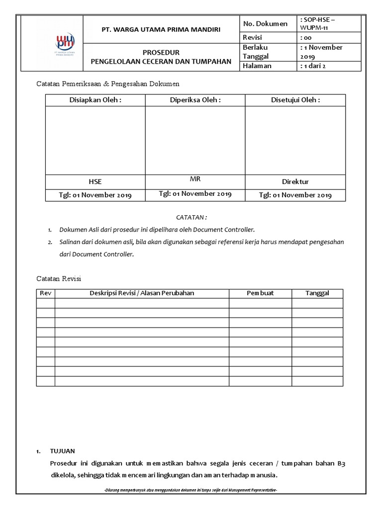 11 - Pengelolaan Ceceran Dan Tumpahan B3 | PDF