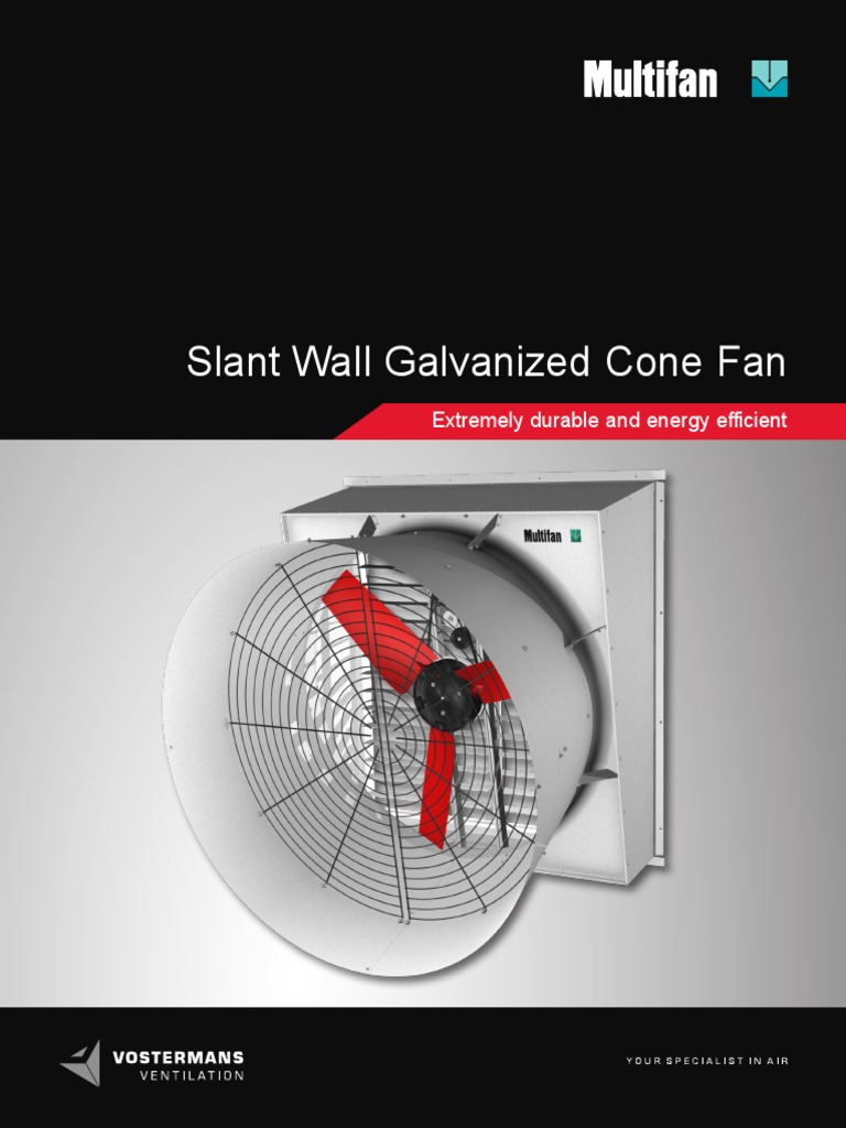 Multifan Galvanized Slant Wall Fan USA 01-17 | PDF | Ventilation ...