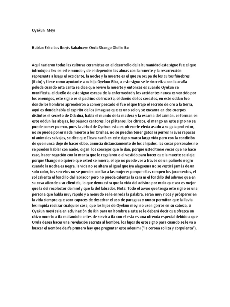 Resumen Oyekun | PDF | Religión y creencia