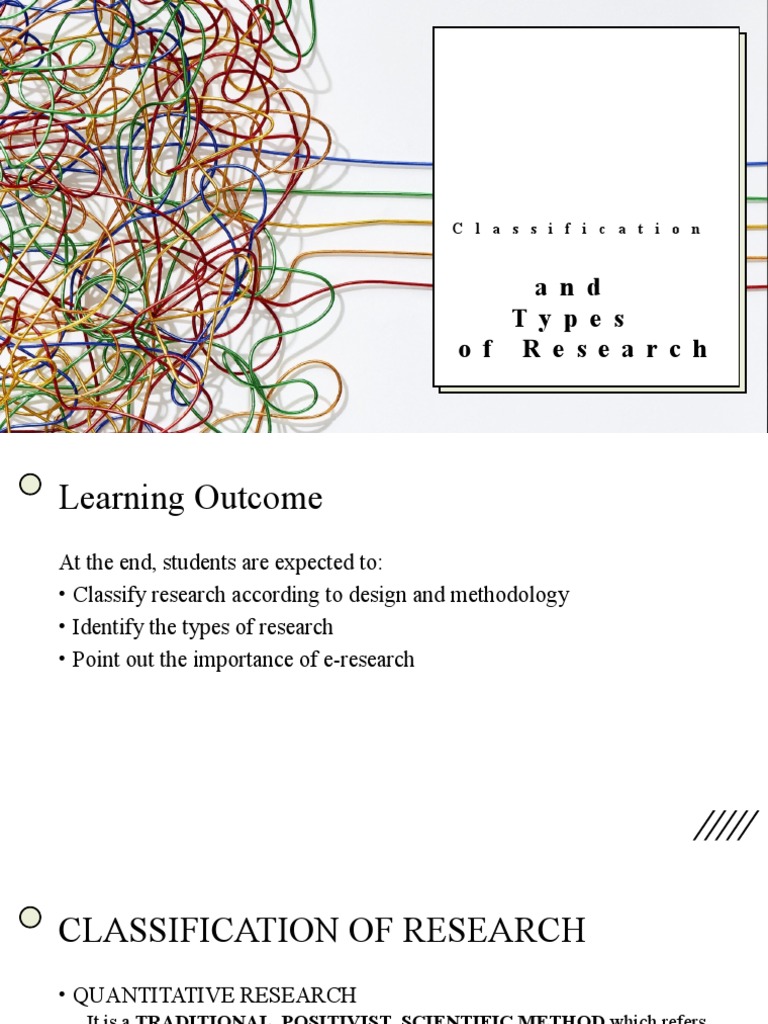 And Types of Research: Classification | PDF | Qualitative Research ...