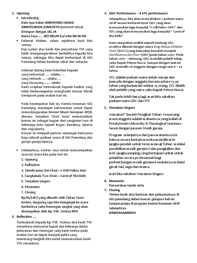 MC Konser | PDF | Seni