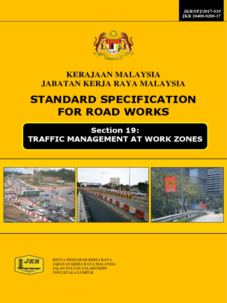 JKR Standard Specification for Road Works | PDF | Traffic | Road