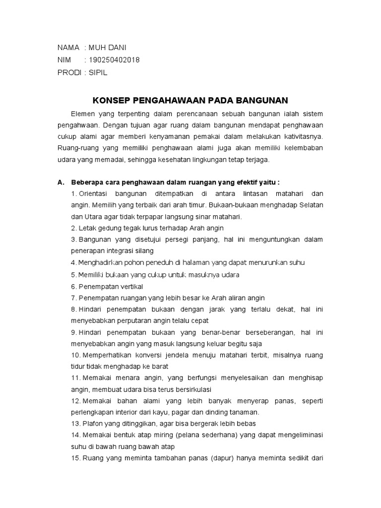 Penghawaan Bangunan Berbasis Biomimikri | PDF