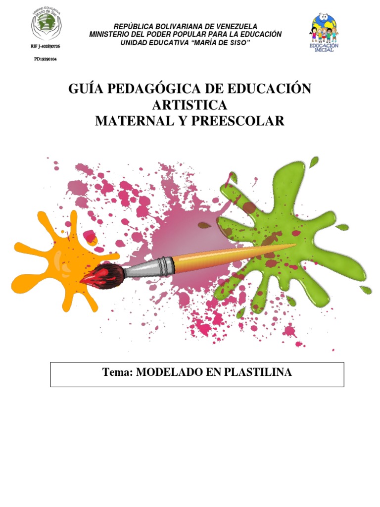 Actividades de Modelado con Plastilina | PDF | Educación de la primera ...