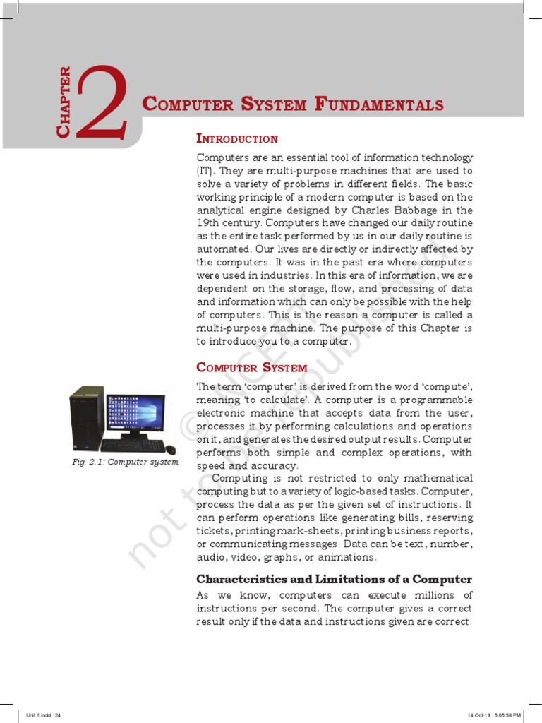 COMPUTER SYSTEM FUNDAMENTAL - Keit102 | PDF | Cpu Cache | Computer Data Storage