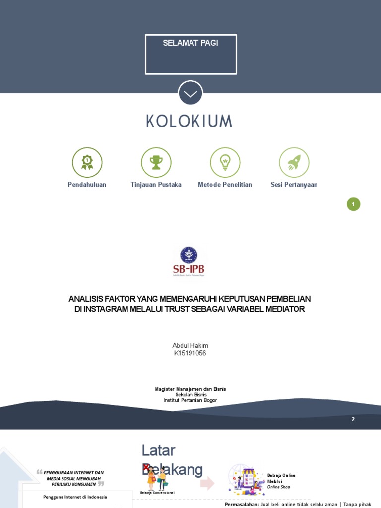 (5421) PPT Kolokium - Abdul Hakim K15191056 | PDF