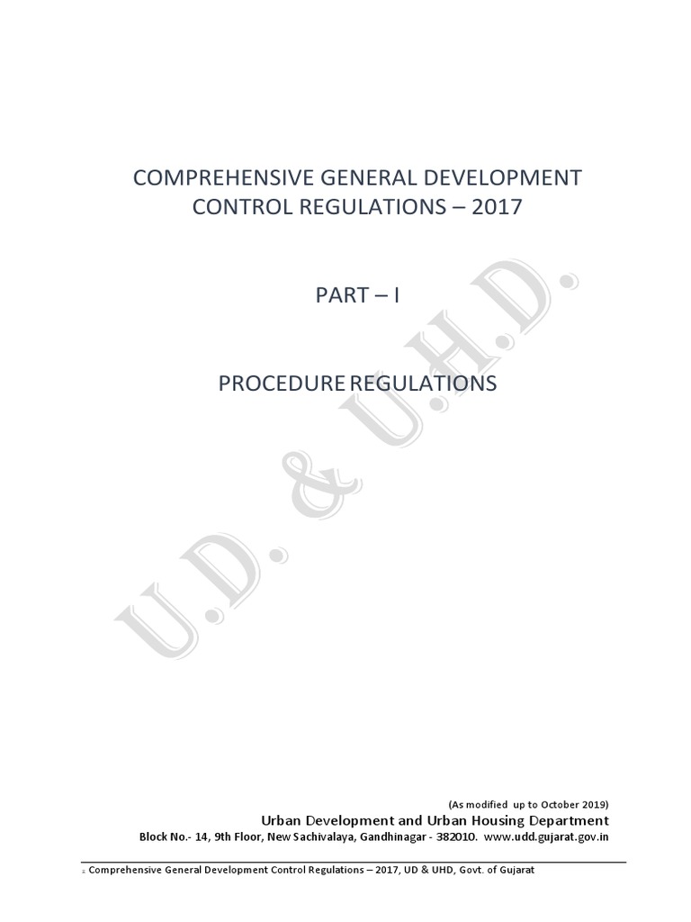 CGDCR 2017: Procedure Regulations | PDF | Fire Safety | Building