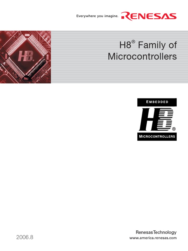 H8 Family of Microcontrollers | PDF | Microcontroller | Flash Memory