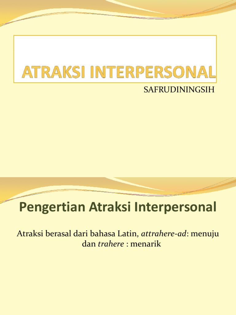 Atraksi Interpersonal | PDF