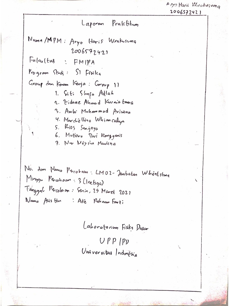 Pekan3 - Group11 - LM02 - Aryo Haris Wirakusuma - 2006572421 | PDF