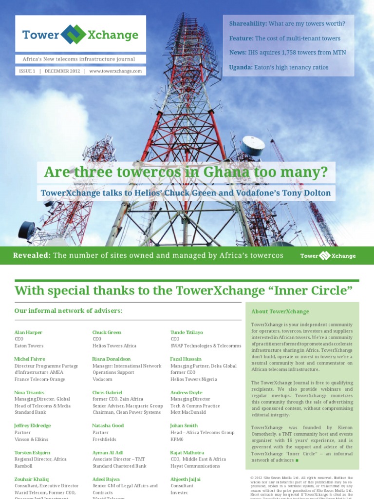 TowerXchange Journal Issue 1 | PDF | 4 G | 3 G