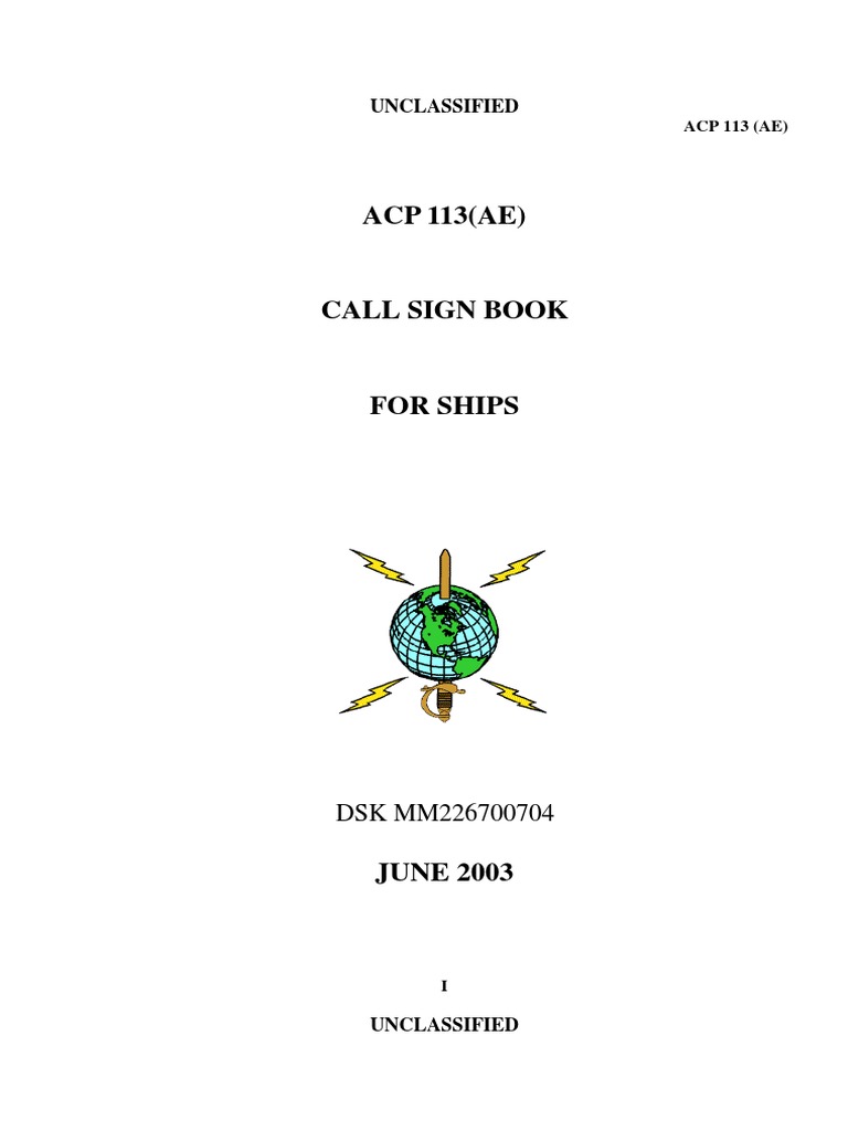 2003 - Call Sign For Ships | PDF | Classified Information | United ...