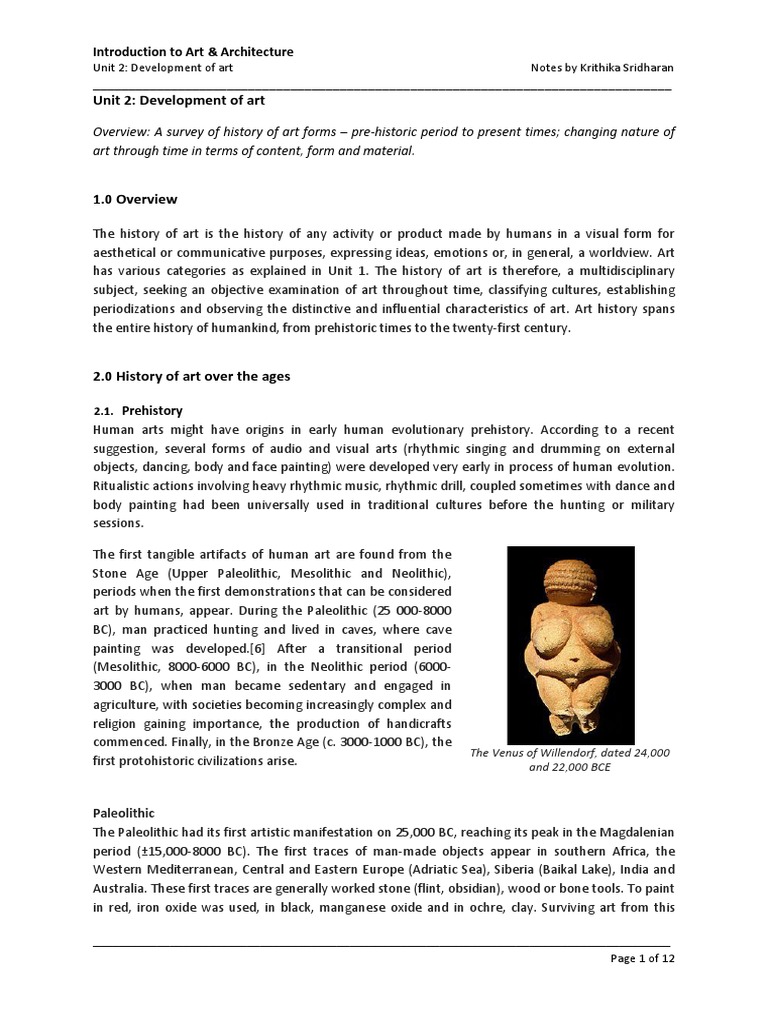Unit 2: Development of Art | PDF | Sculpture | Renaissance Art