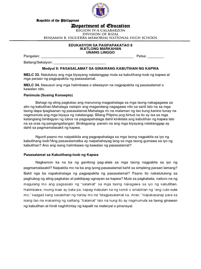 G8 M9 3rd-QTR LAS FINAL | PDF