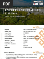 ENTR3400F16 Course Outline | PDF | Business | Economies