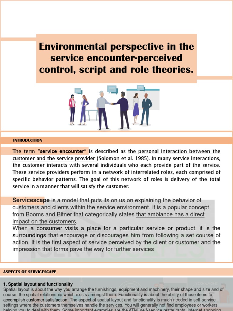 Service Encounters: Role and Script Theories | PDF | Human Nature ...
