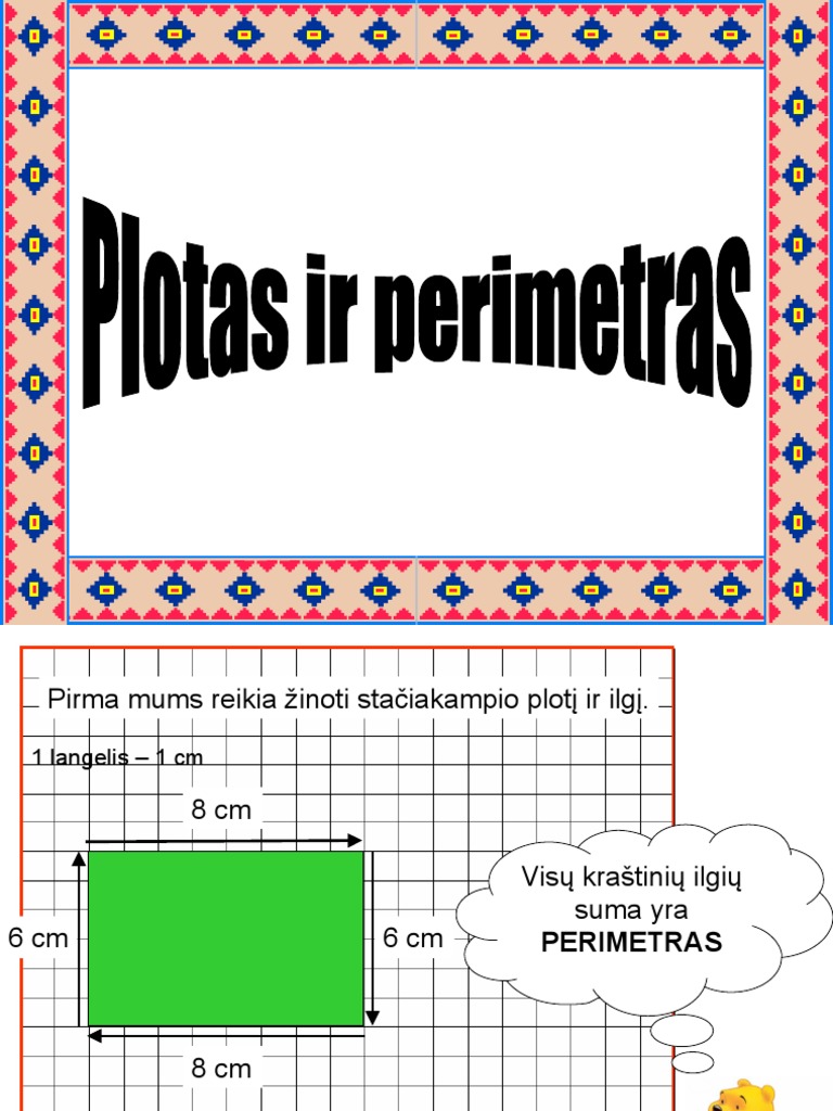 Perimetras Ir Plotas | PDF