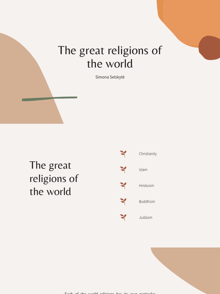 Overview of Major World Religions | PDF