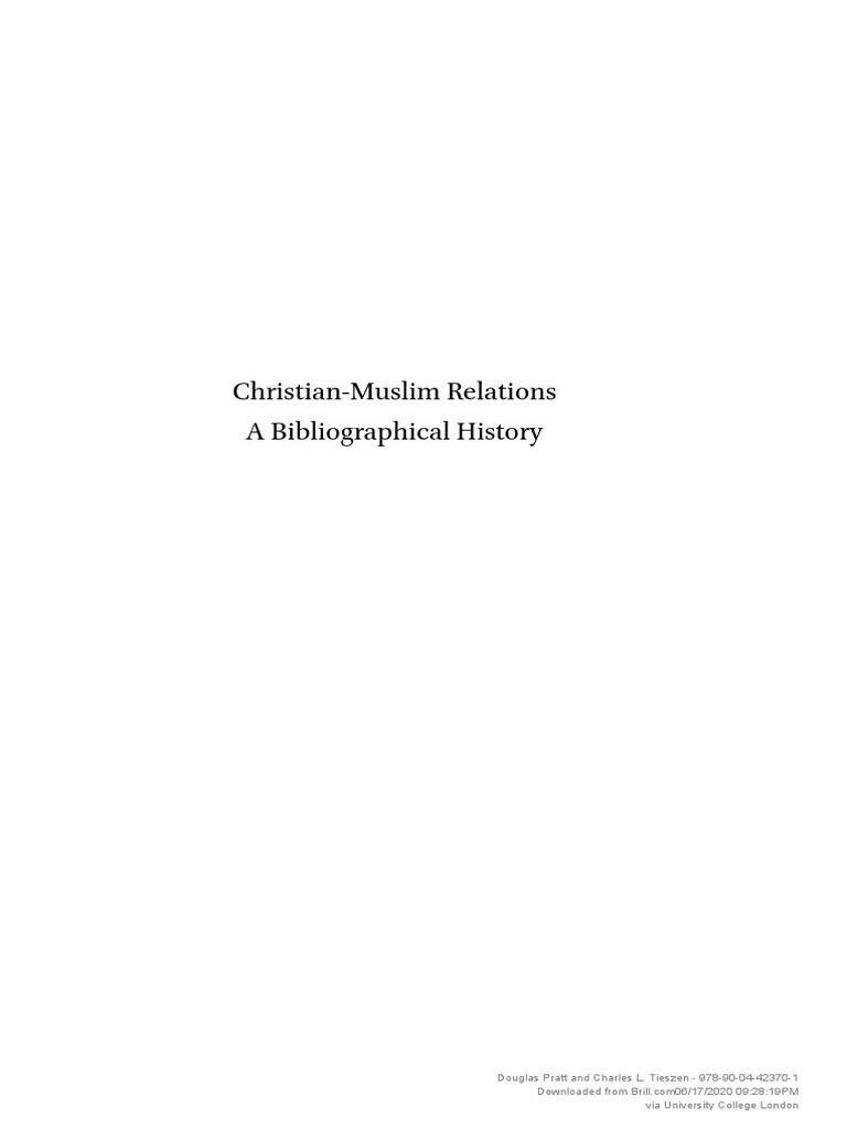Christian-Muslim Relations. | PDF | Supernatural | Abrahamic Religions
