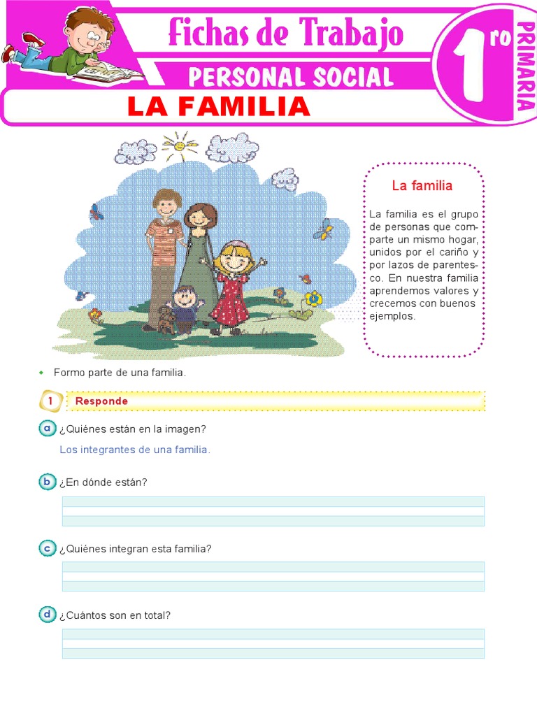 La Familia para Primer Grado de Primaria | PDF | Familia | Amor