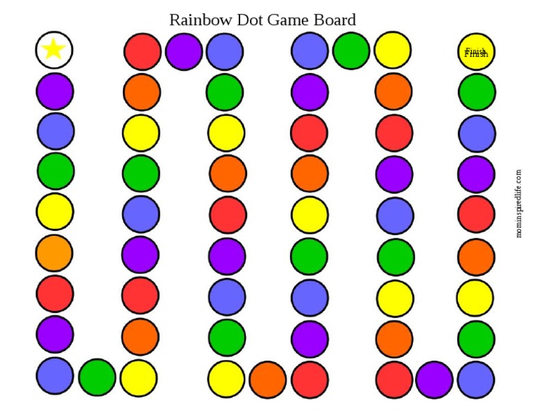 Rainbow Dot Game Board | PDF