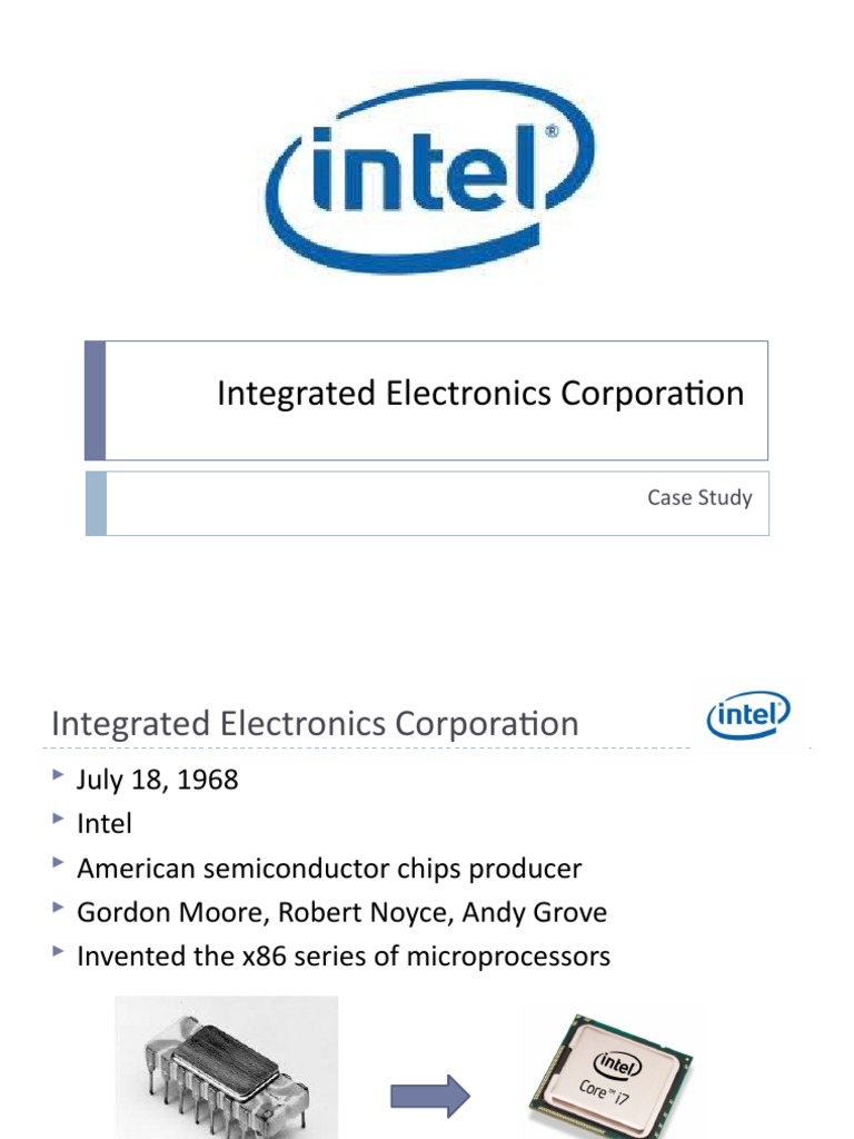 Integrated Electronics Corporation: Case Study | PDF | Intel | Swot ...