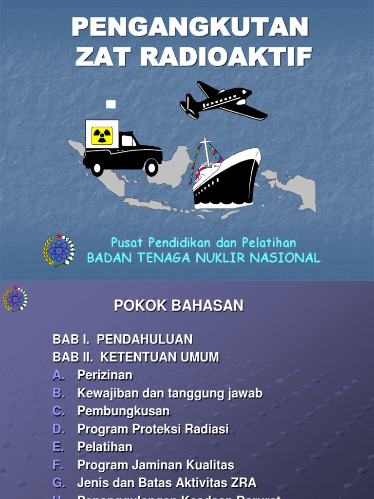 Pengangkutan Zat Radioaktif | PDF