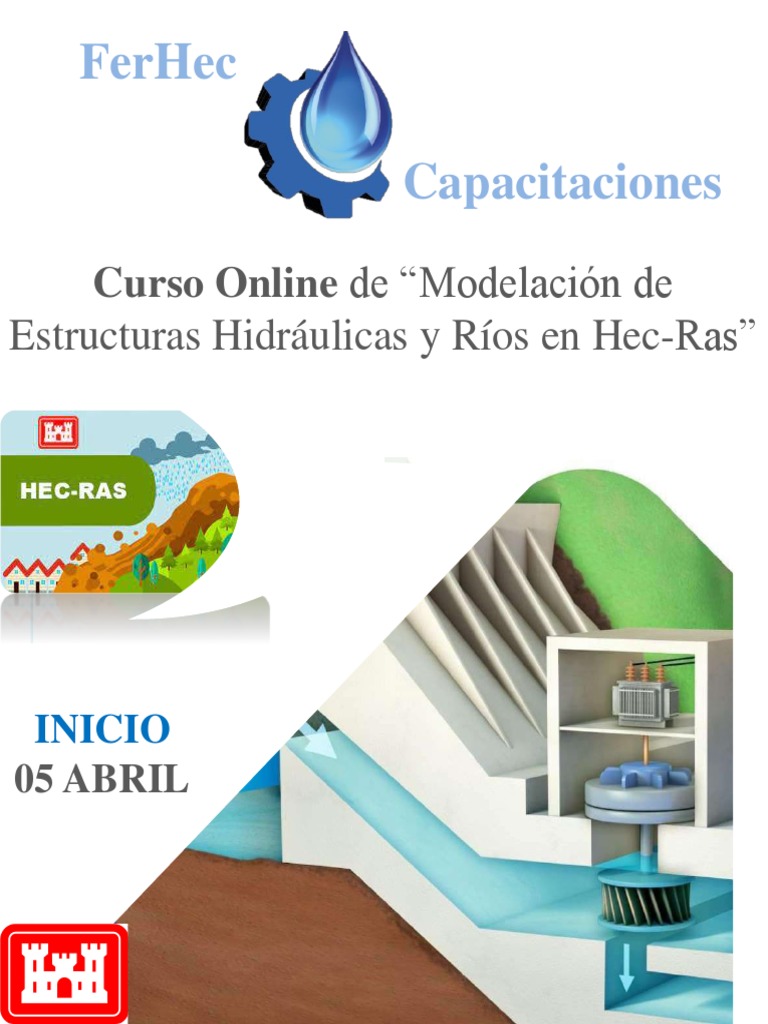 Curso Modelación de Estructuras Hidráulicas y Ríos en Hec-Ras | PDF