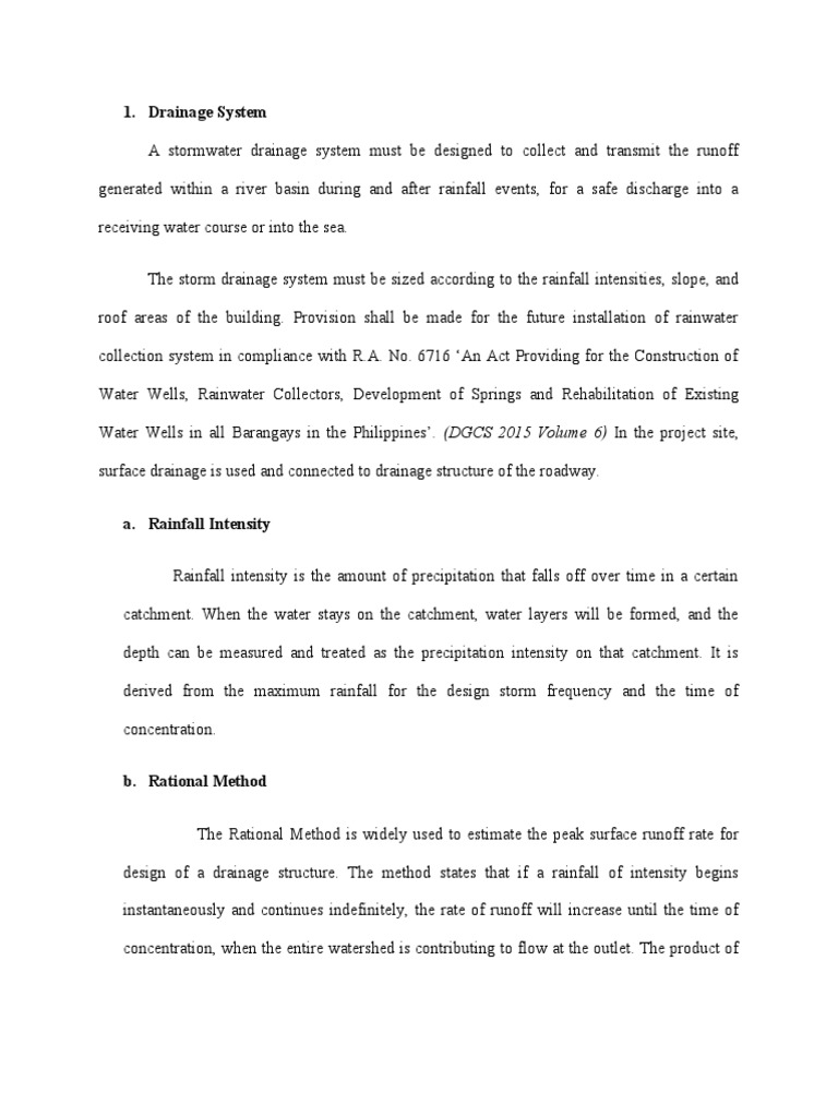 Drainahe System | PDF | Drainage Basin | Discharge (Hydrology)