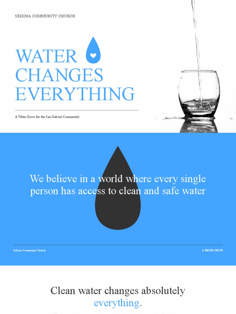Modern White and Blue Water Drive Church Presentation | PDF | Water ...