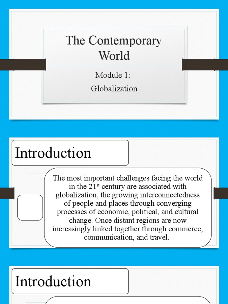 Module 1-Globalization | PDF | Globalization | Economies
