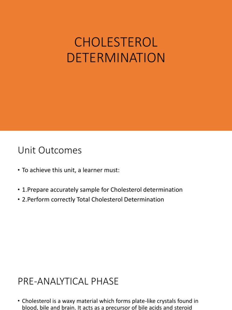 New w7 Cholesterol, Triglyceride Determination, HDL Cholesterol | PDF | Urea | Lipoprotein