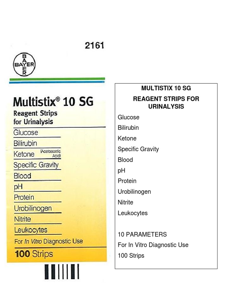 Multistix 10 SG Reagent Strips For Urinalysis | PDF
