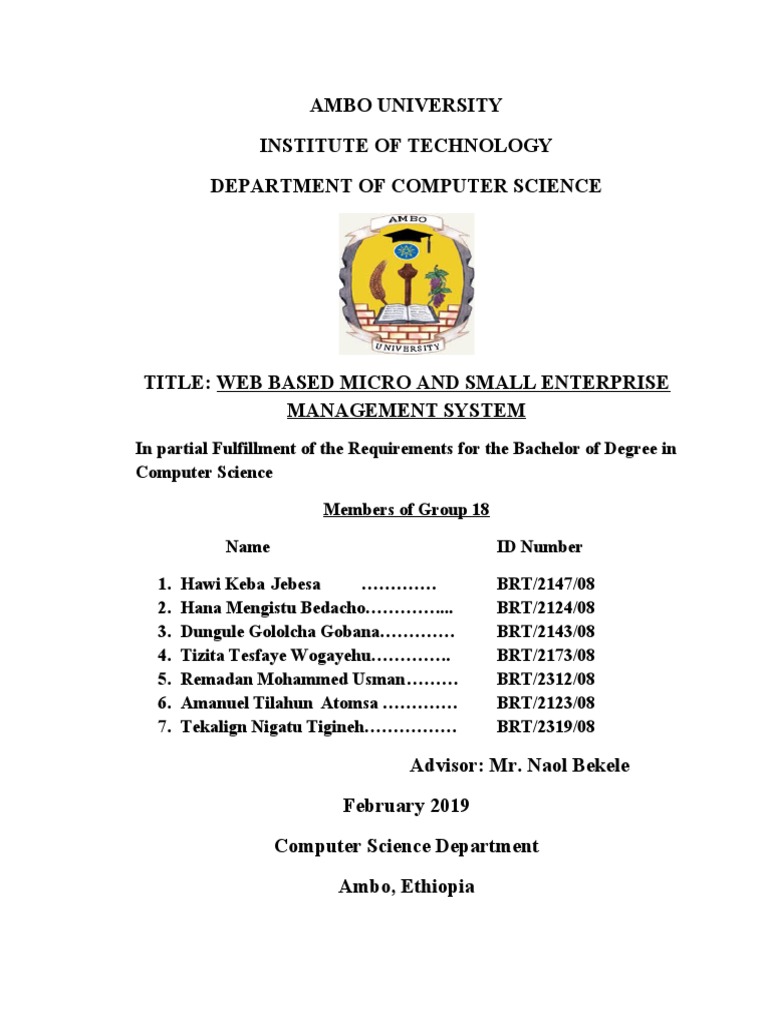 Final Project Document | PDF | Computer Science | Computing
