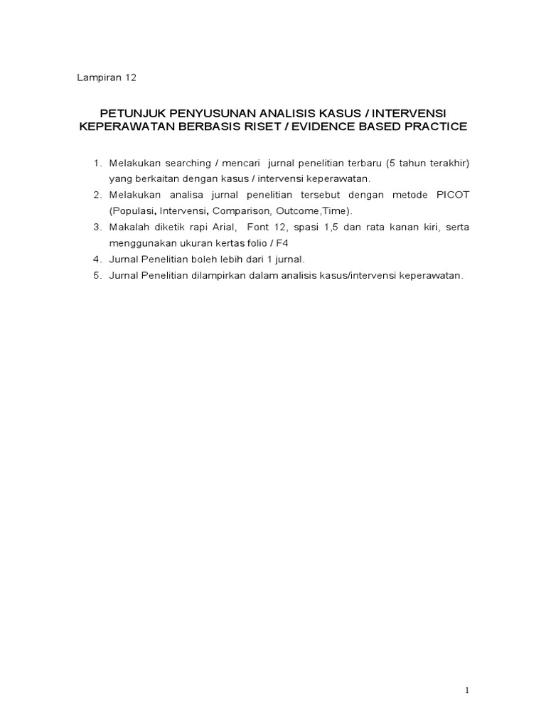 Format Penilaian Ebp | PDF