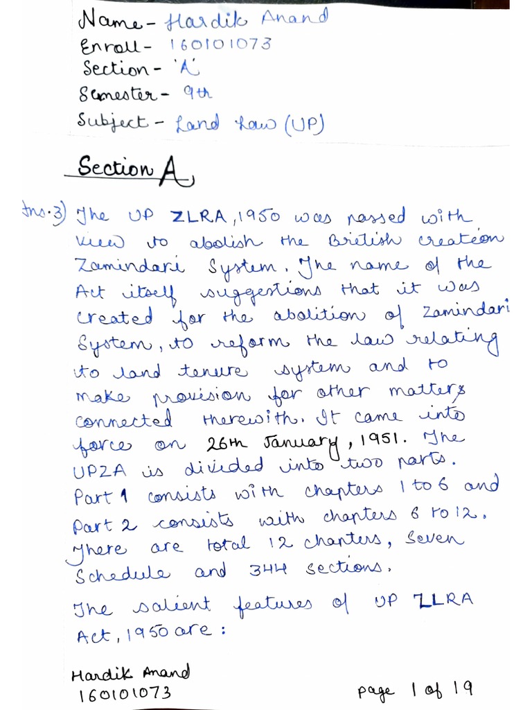 Land Law Notes | PDF