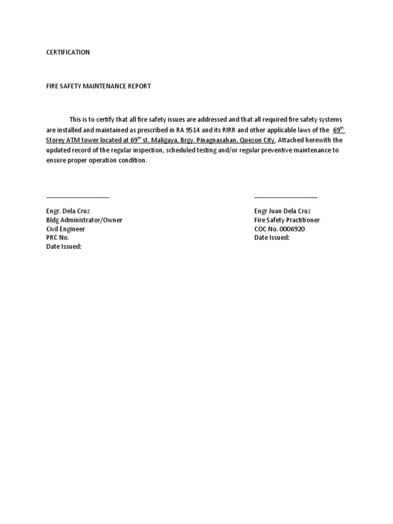 FSMR Certification | PDF