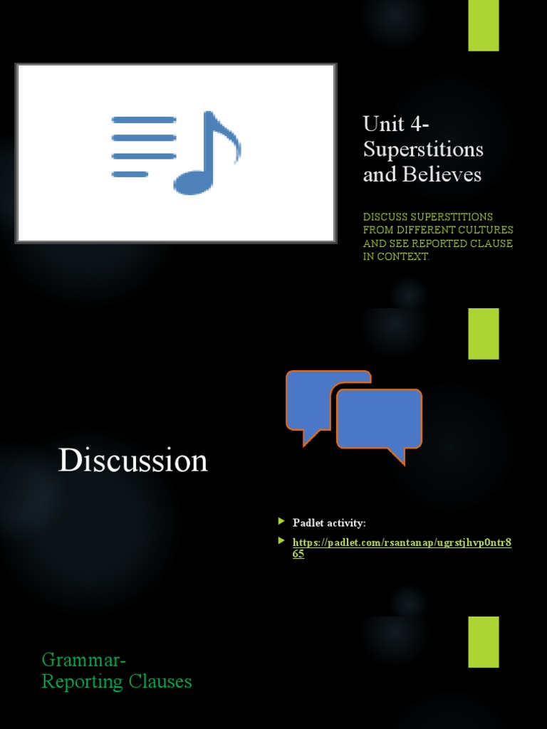 Unit 4 - Superstitions and Believes | PDF