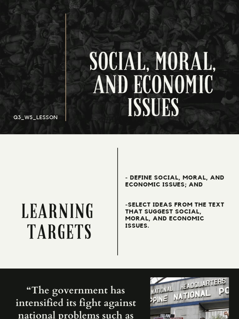 Understanding Social, Moral, and Economic Issues | PDF
