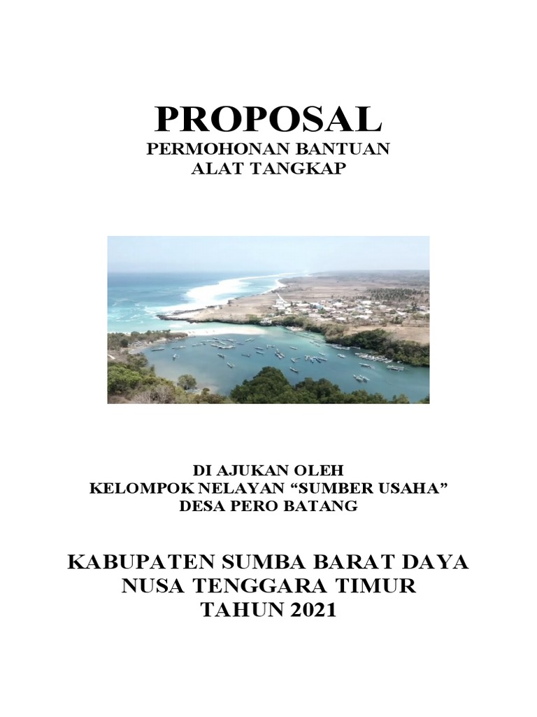 Proposal Bantuan Perahu Nelayan 2021 | PDF | Memasak, Makanan, & Anggur