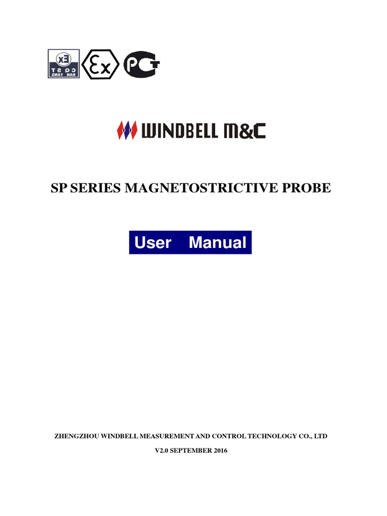 SP Series Magnetostrictive Probe 2016 V2.0 | PDF | Pipe (Fluid ...