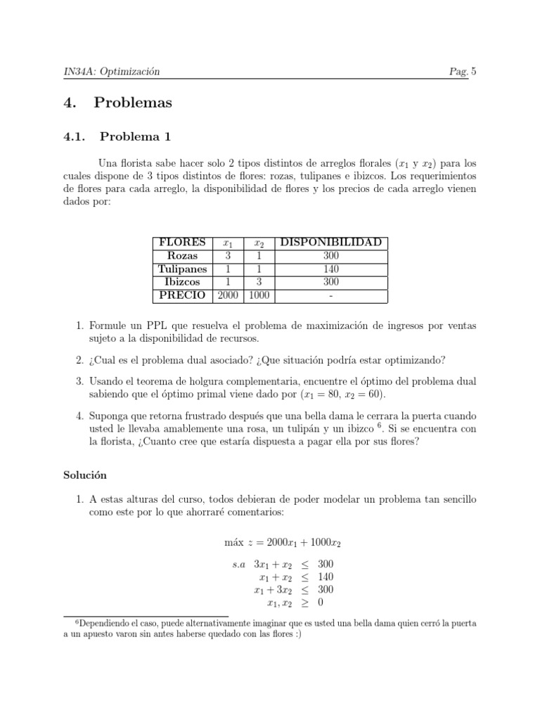 Dualidad | PDF | Optimización Matemática | Programación lineal