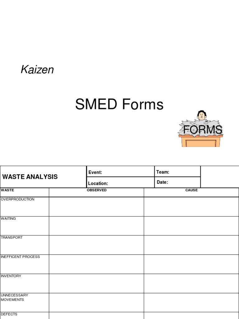 SMED Forms | PDF | Systems Science | Business Process