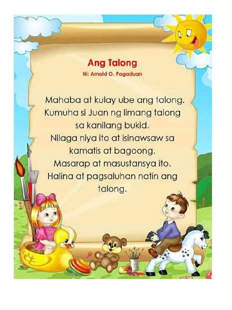 Maikling Kwento Grade 3 Mga Kwentong Pambata | PDF