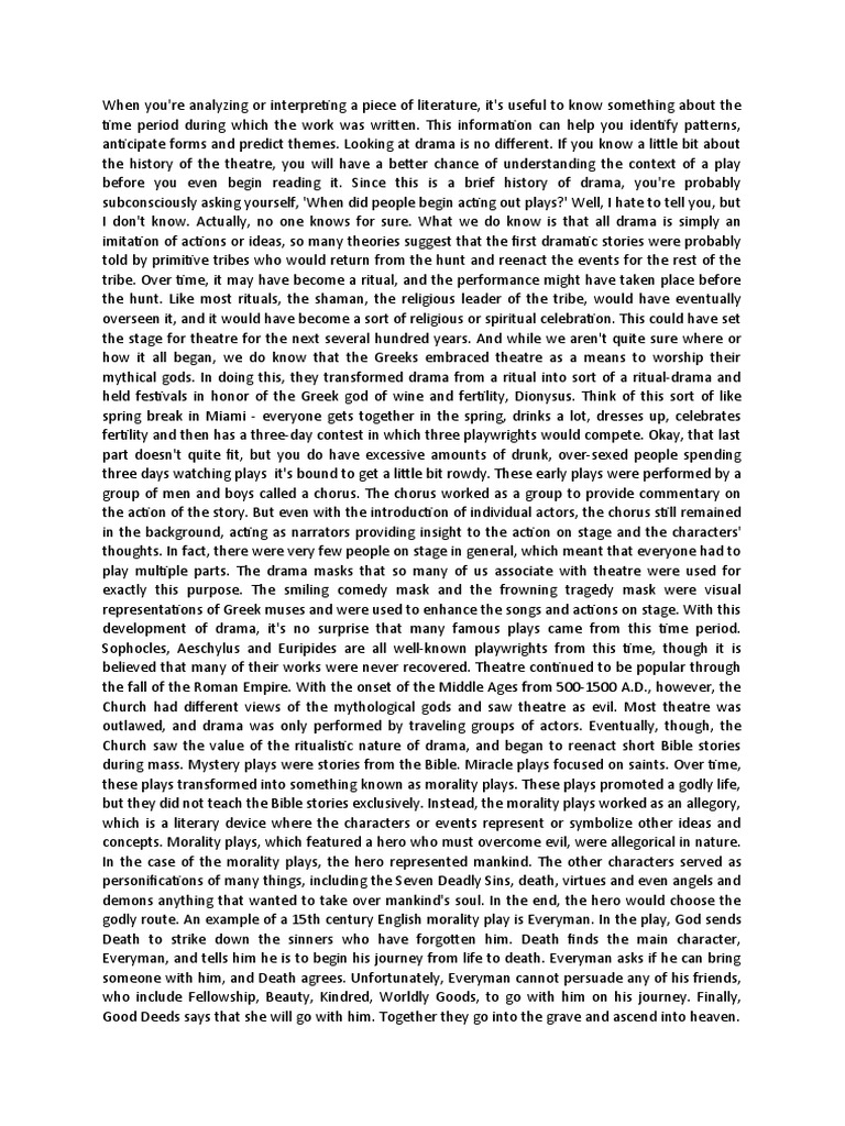 (English) History of Drama Dramatic Movements and Time Periods (DownSub ...