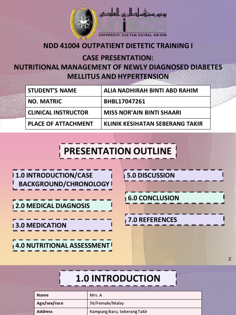 Alia OPD Presentation | Download Free PDF | Diabetic Diet | Dietary Fiber