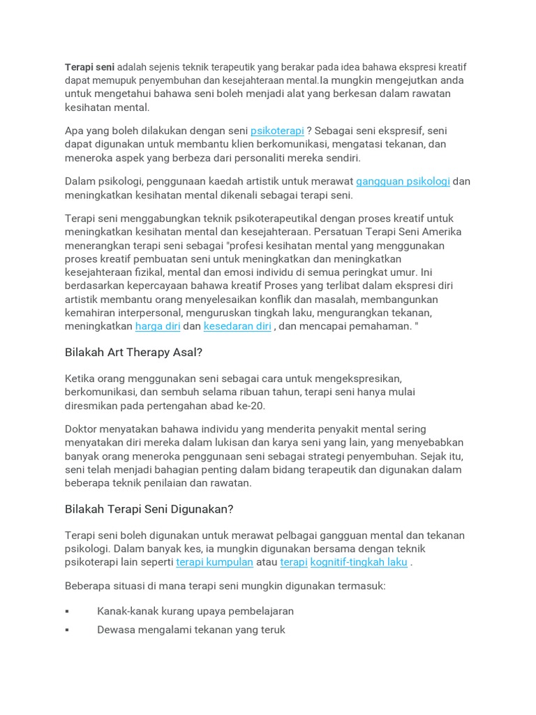 Terapi Seni | PDF