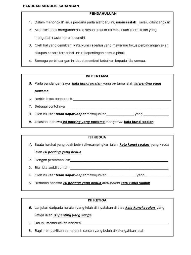 Panduan Menulis Karangan Pdf
